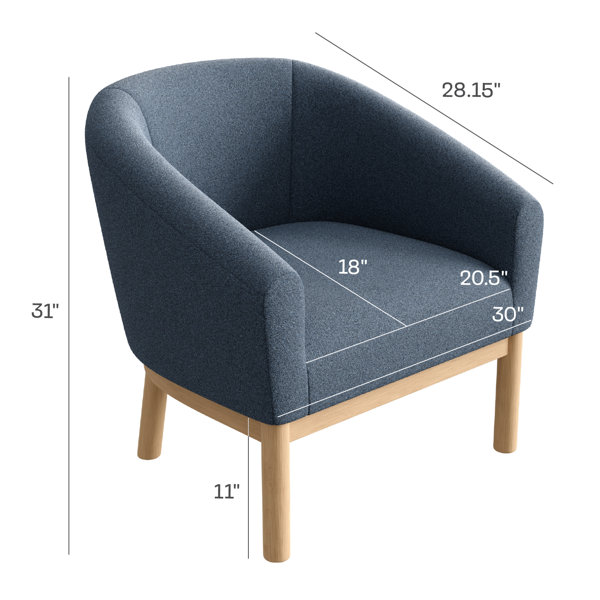 Wade Logan® 30" W Polyester Barrel Chair & Reviews | Wayfair
