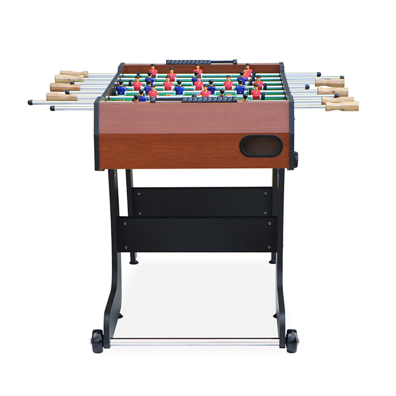 KICK Foosball Tables KICK Monarch 48" Brown Folding Foosball Table ...