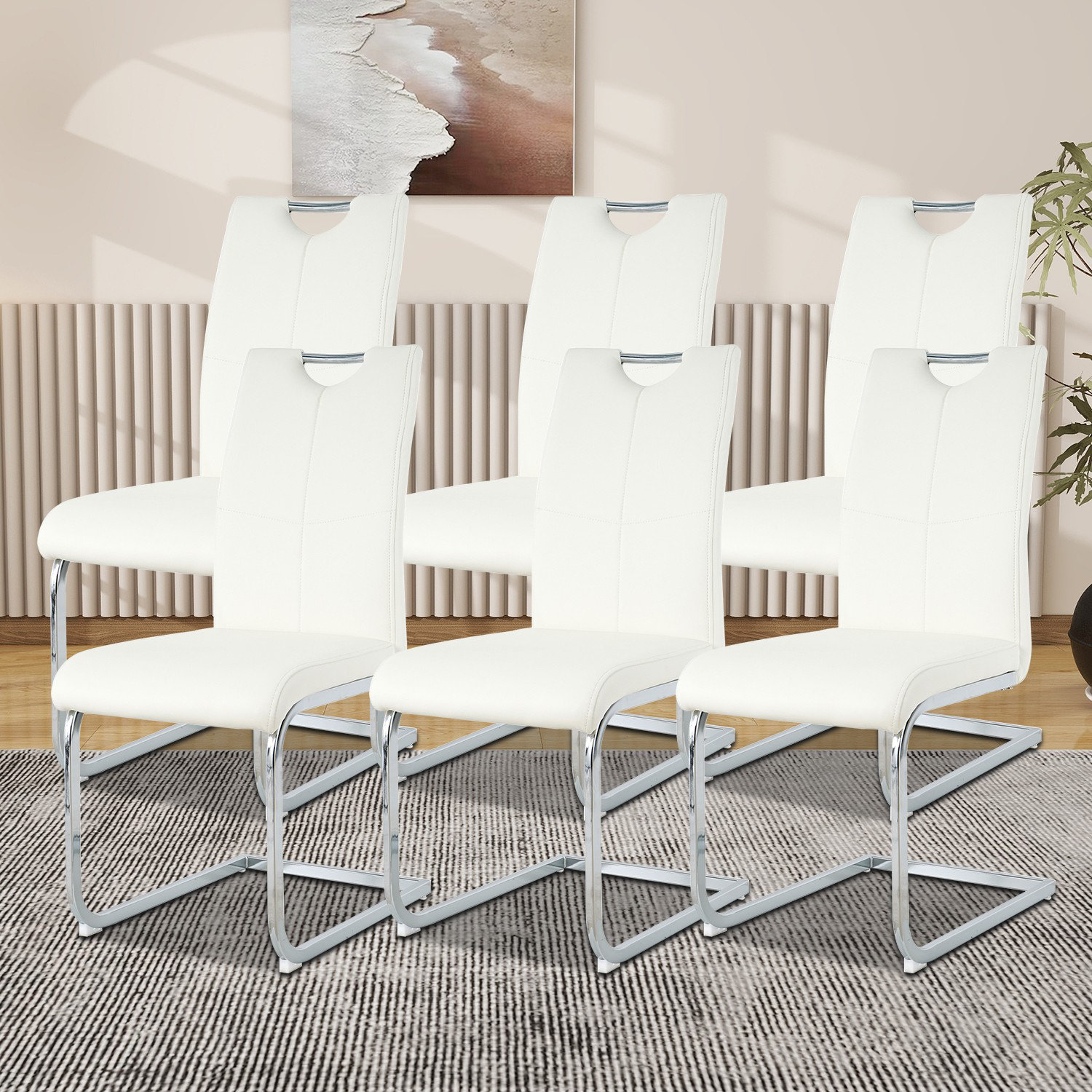 Orren Ellis Deward Metal Upholstered Back Parsons Chair Dining Chair ...