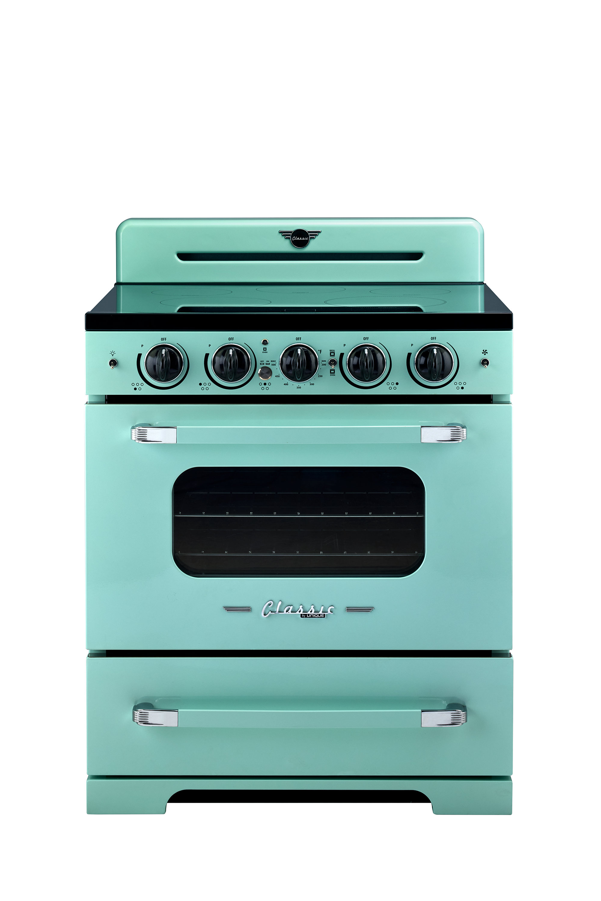 Unique 30' Classic Retro Induction Range, Summer | Wayfair