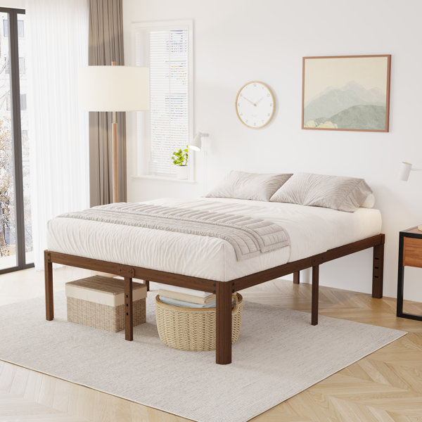 Williston Forge Amylia 14'' Heavy Duty Metal Bed Frame, Non-Swaying ...