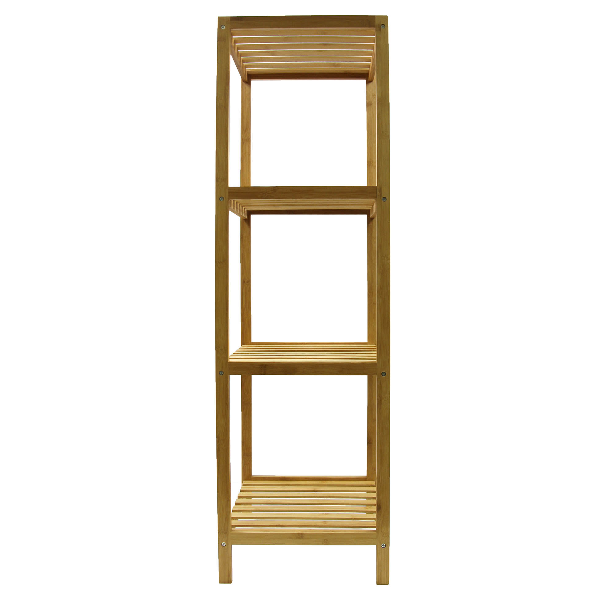 Evideco Bath Multi-Use Shelving Unit Tower 4 Shelves Ecobio- Bamboo ...