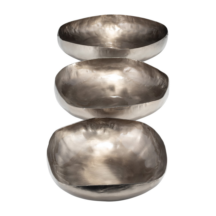 Latitude Run® Handmade Metal Decorative Bowl - Set of 3 - Wayfair Canada