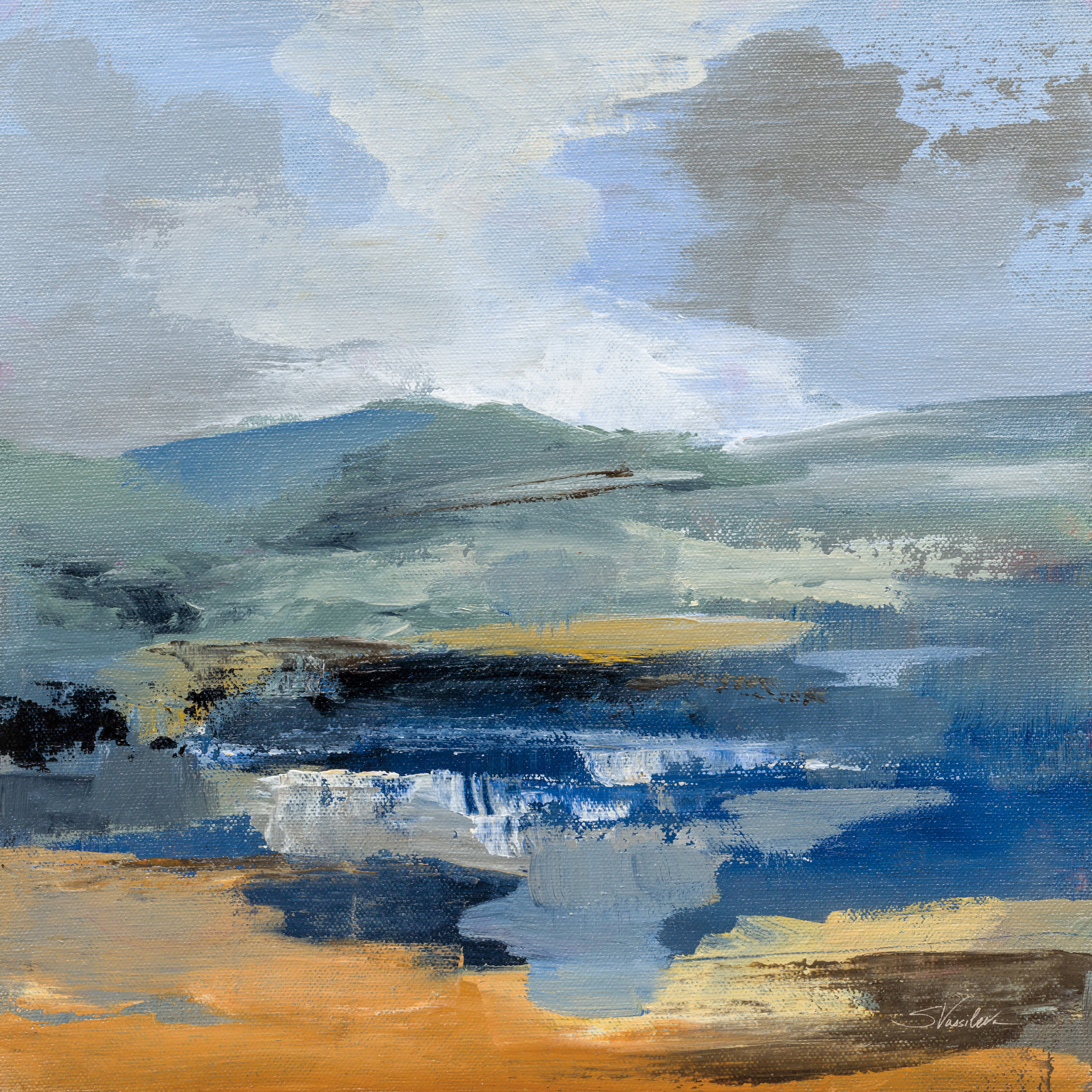 Wrought Studio™ Lisanne April Mountain River I On Canvas by Silvia ...