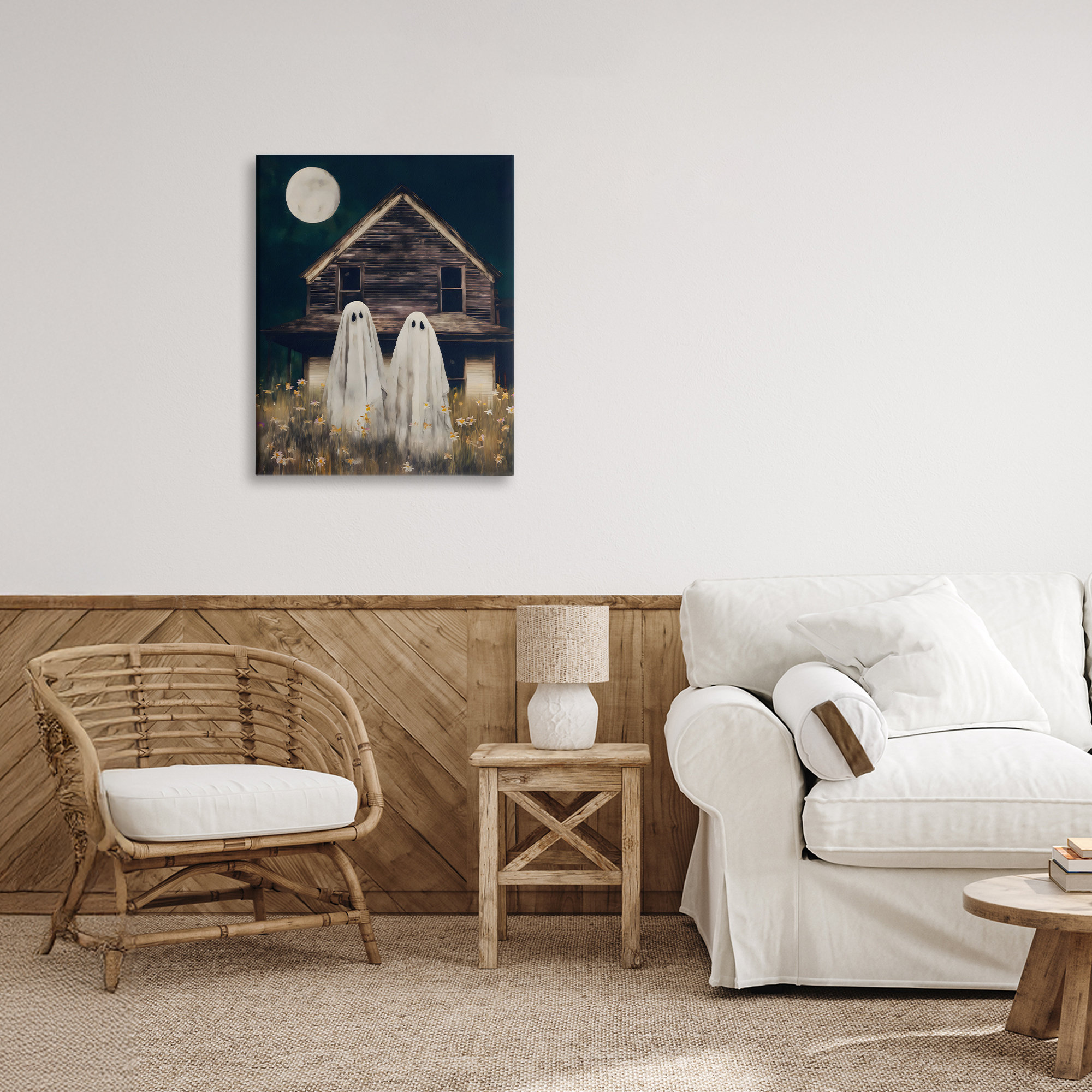 Ophelia & Co. Ghost And Haunted House Canvas, design by Arlington ...