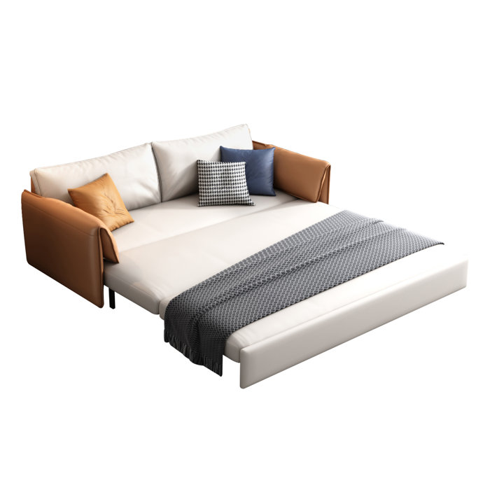 Ebern Designs Tyler-Reece 65.4'' Vegan Leather Sofa | Wayfair