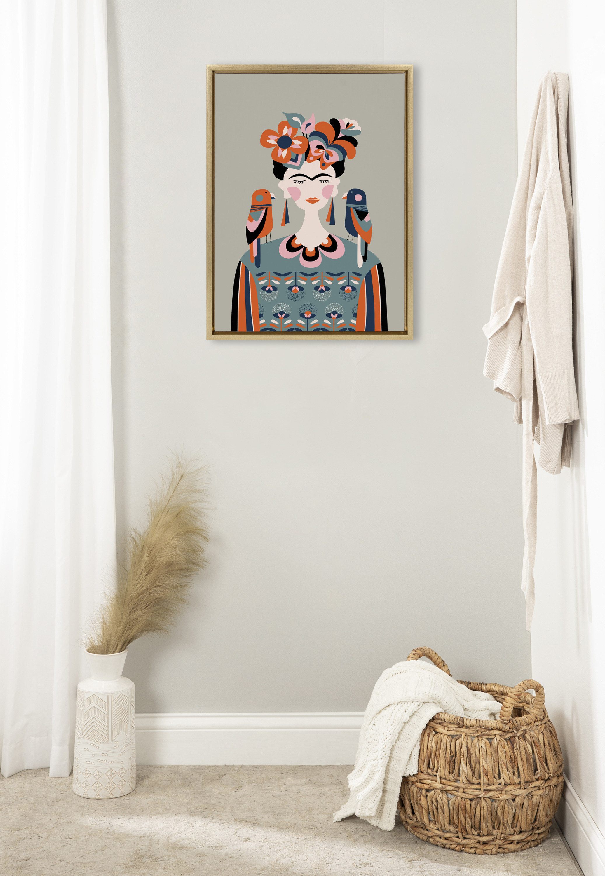 Corrigan Studio Keaundrea MCM Frida Kahlo by Rachel Lee - Floater Frame ...