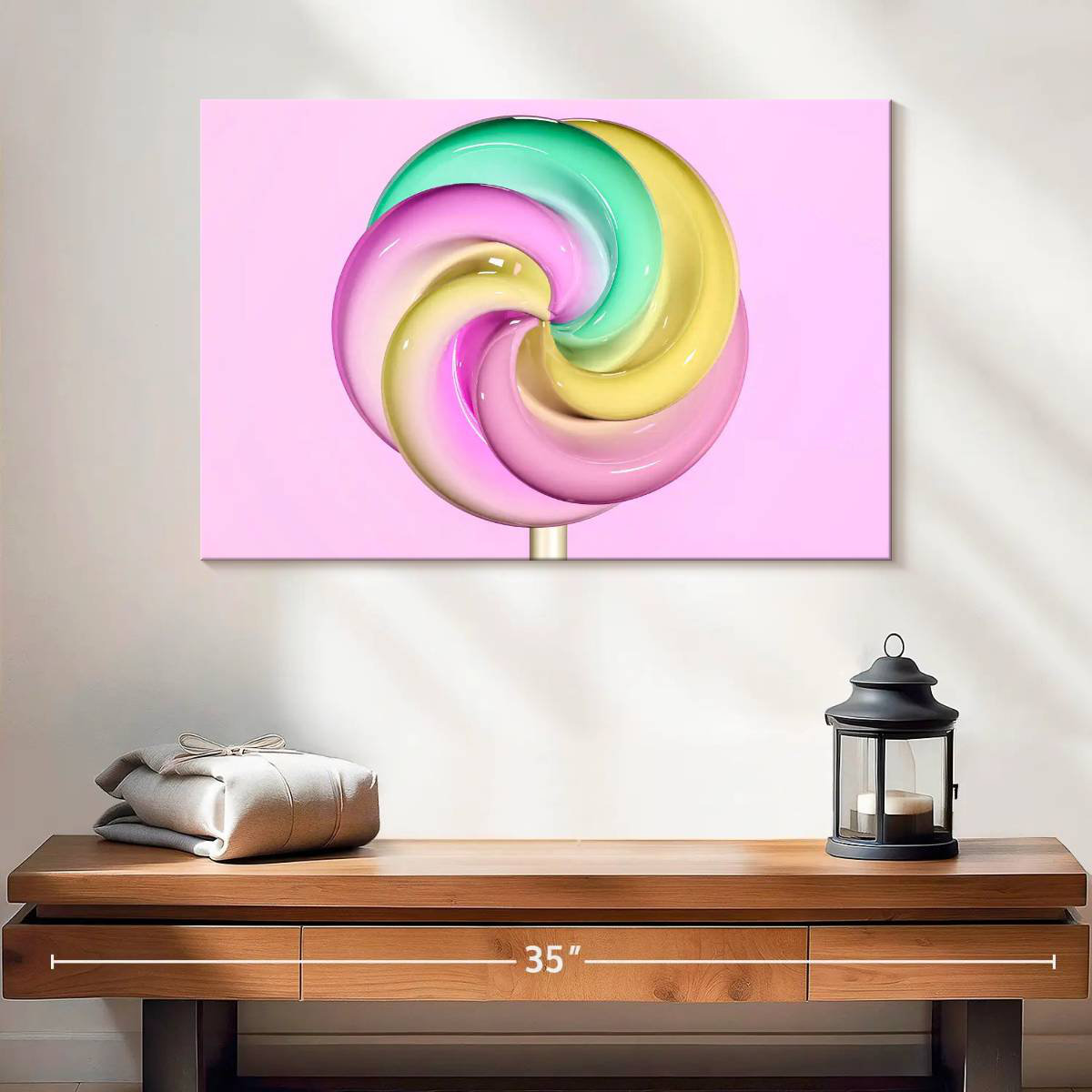Ebern Designs Pastel Pinwheel Lollipop | Wayfair