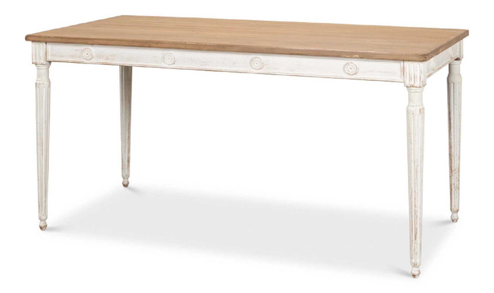 Sarreid Ltd Lady's Pine Solid Wood Dining Table | Wayfair