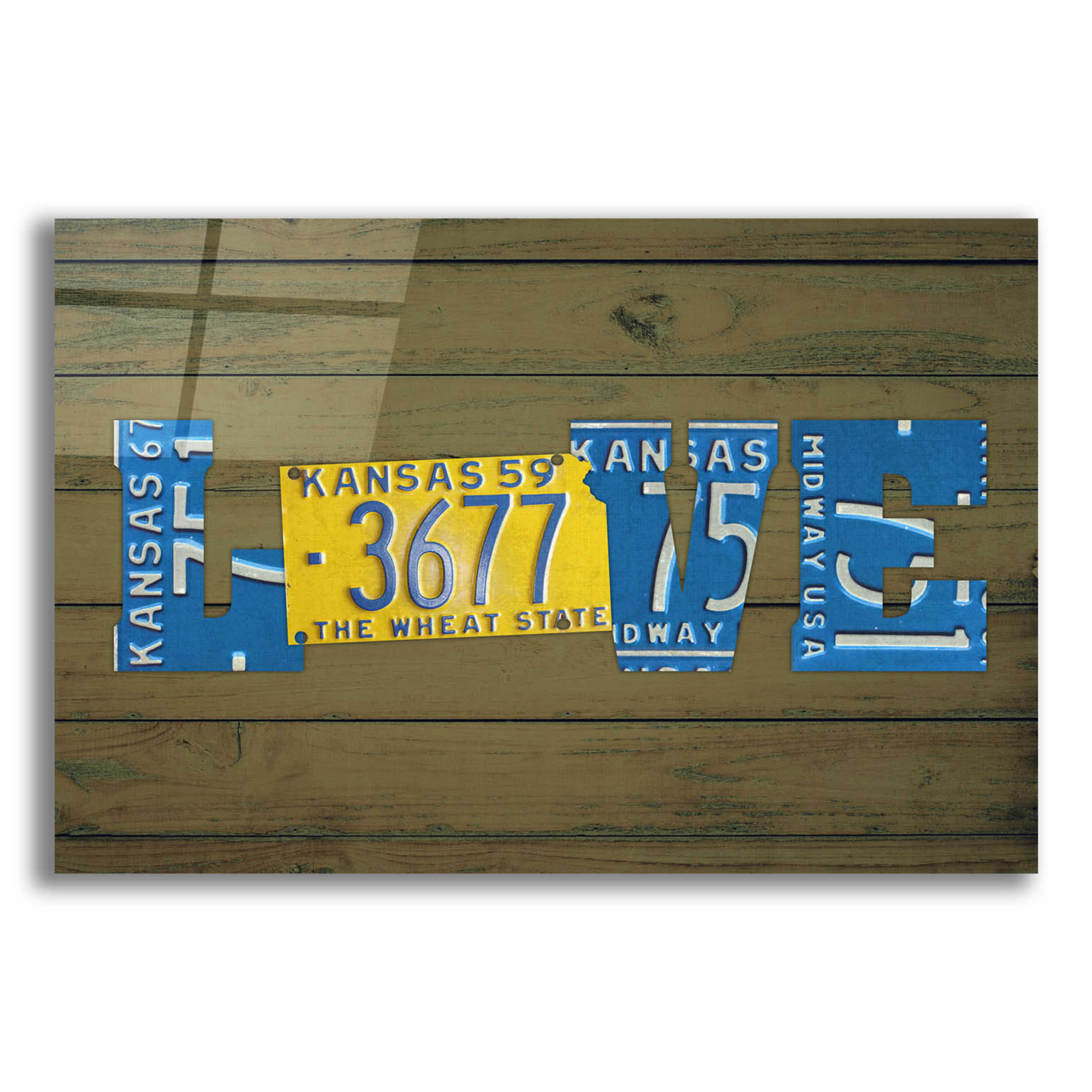 Williston Forge 'KS State Love' By Design Turnpike, Acrylic Glass Wall ...