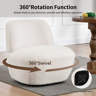Latitude Run® Cozy Modern Bouclé Swivel Lounge Accent Seating Chair ...