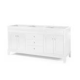 Home Loft Concepts Janice Locke 72" Double Bathroom Vanity Base Only ...