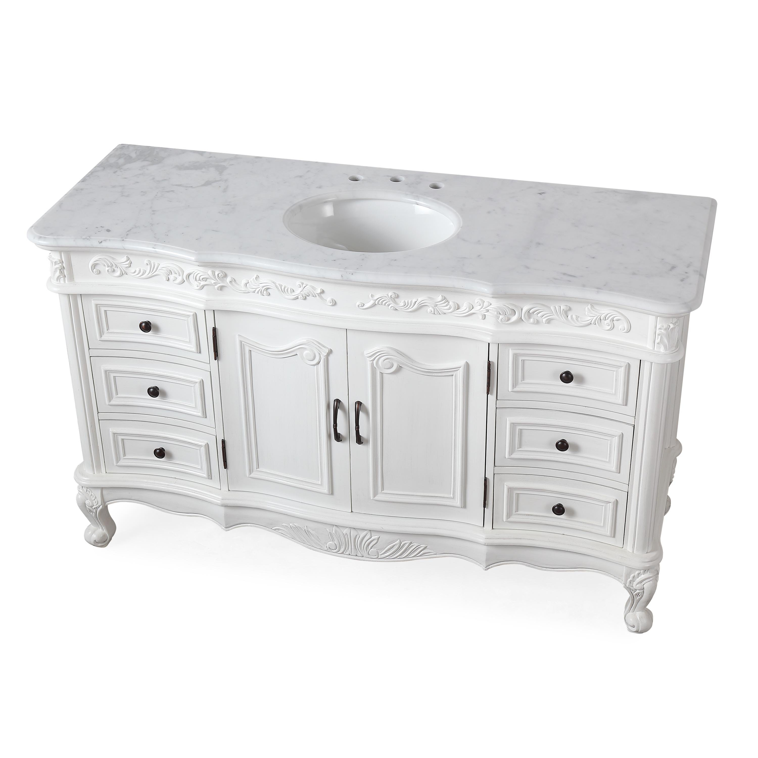 Fleur De Lis Living Ohlson Haslett 60" Single Bathroom Vanity Set | Wayfair