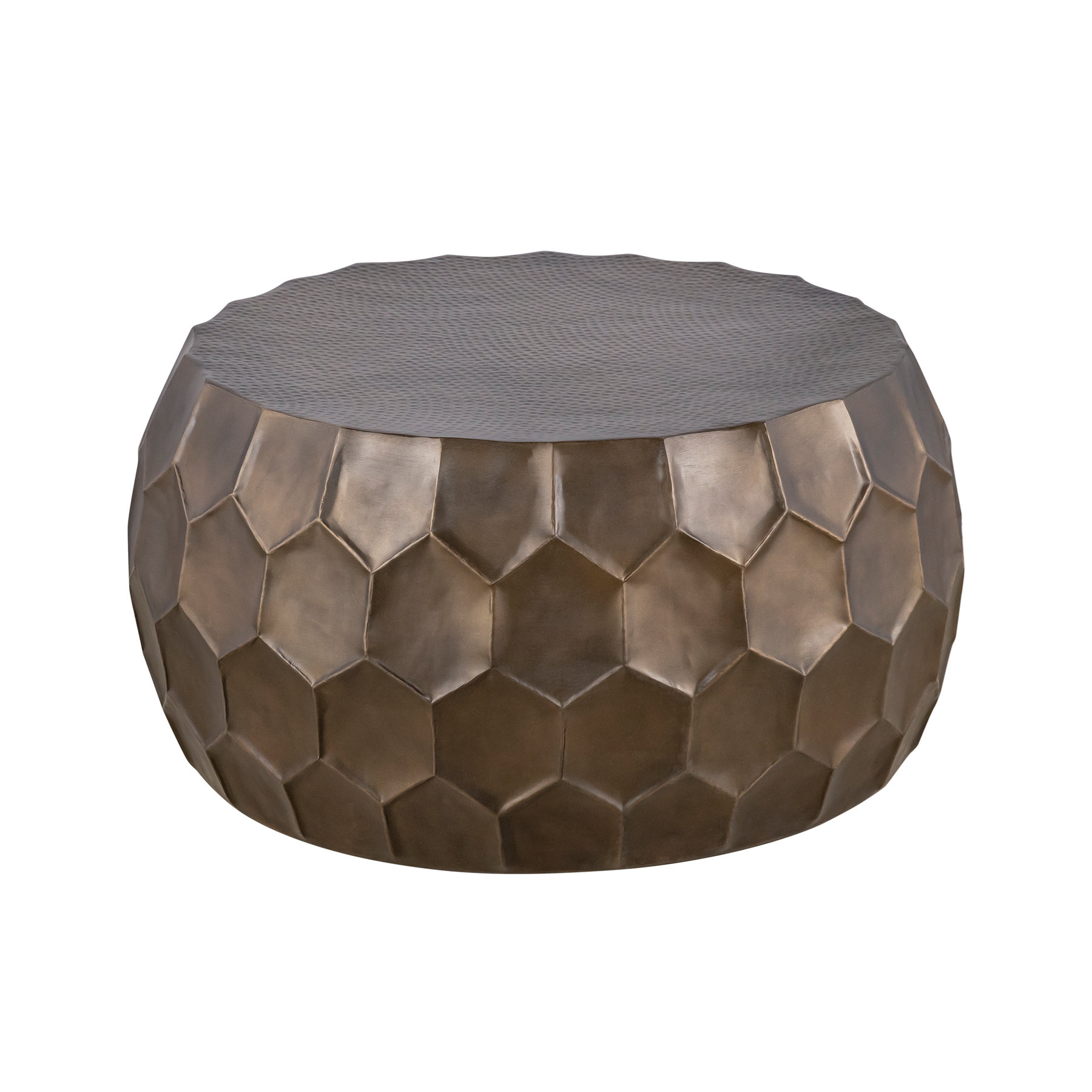 Dakota Fields Modern Contemporary Round Aluminum Material Coffee Table ...
