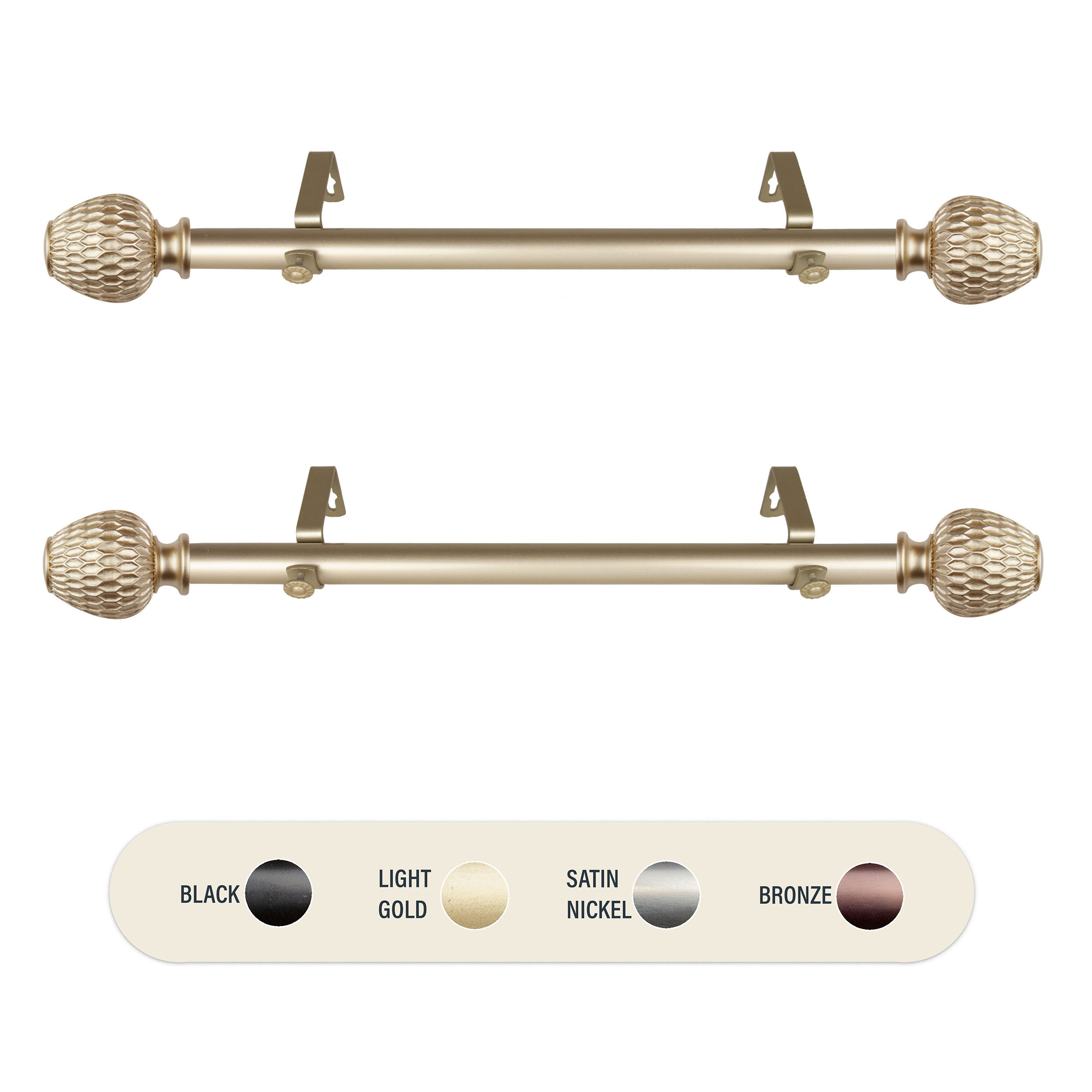 Red Barrel Studio® Adjustable 12'' to 20'' Single Curtain Rod | Wayfair