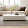 Orren Ellis 51.19'' Modern Rectangular Coffee Table With Faux Marble ...