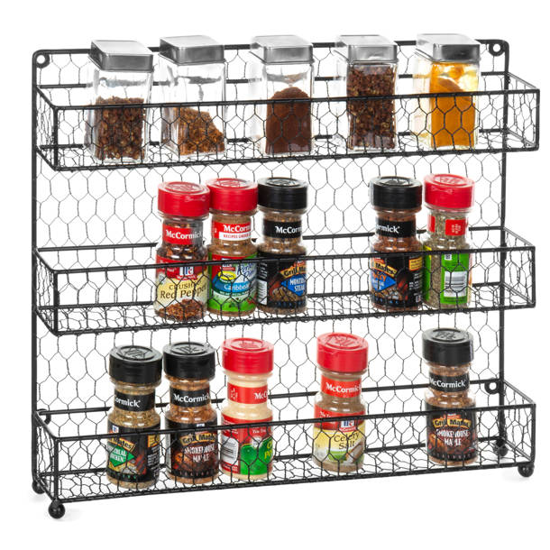 Prep & Savour 3 Tier Spice Jar Rack | Wayfair