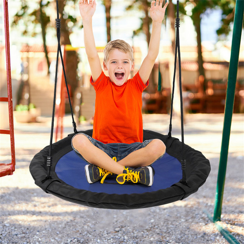 Onewell 40" Flying Saucer Tree Swing Indoor/Outdoor Round Mat Tree ...