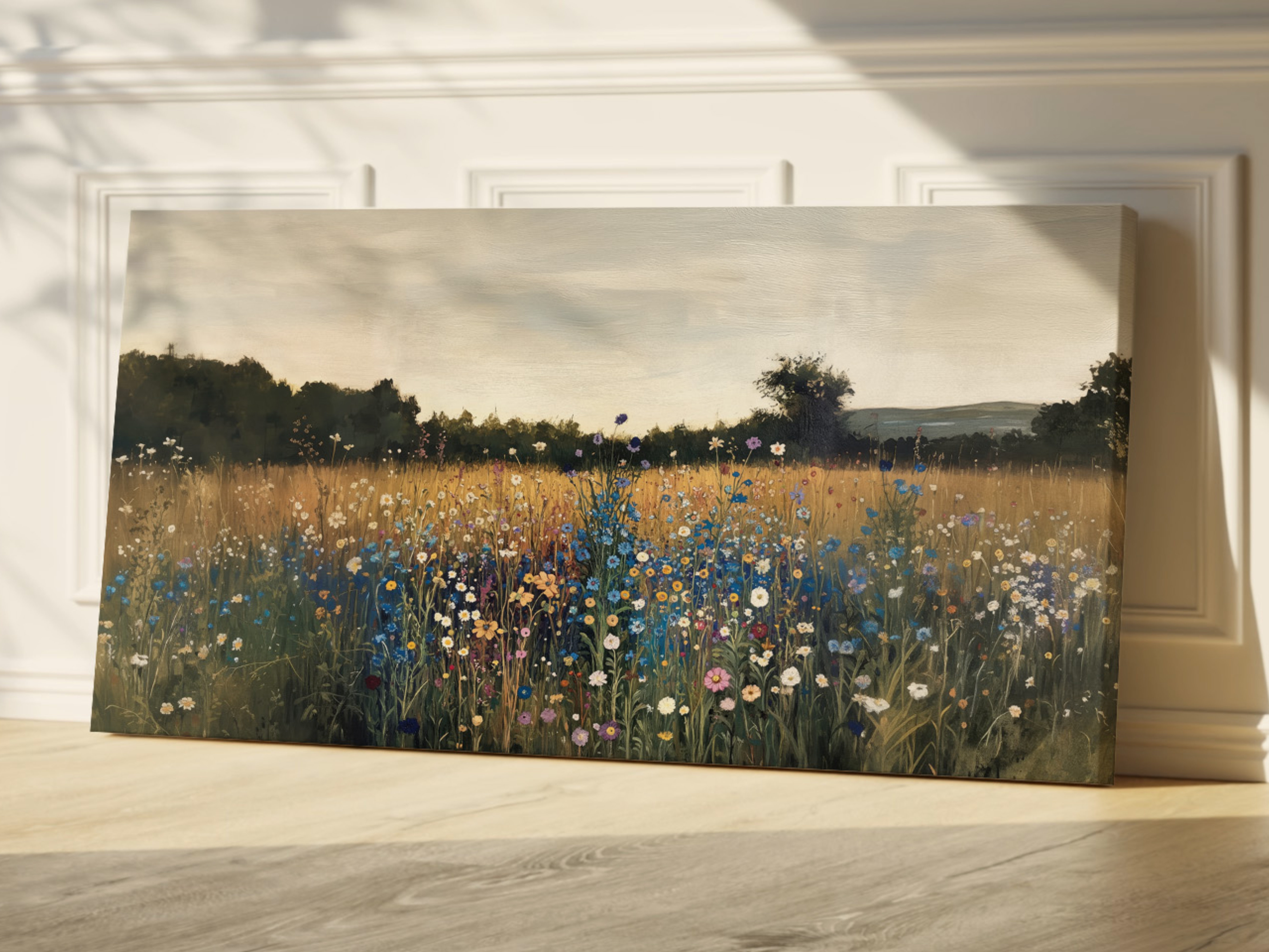 ART TERRITORY Vintage Rural Countryside Landscape, Rustic Farmhouse ...