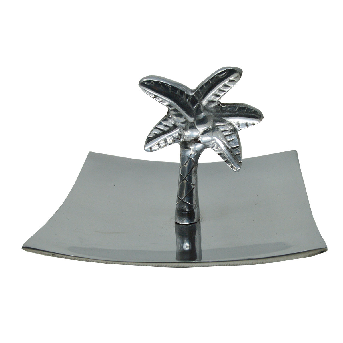 Bay Isle Home™ Pewter Palm Tree Display Dish | Wayfair
