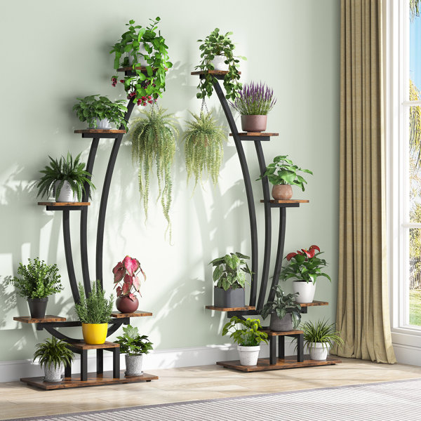 17 Stories Mccaulay Free Form Multi-Tiered Plant Stand "& Reviews ...