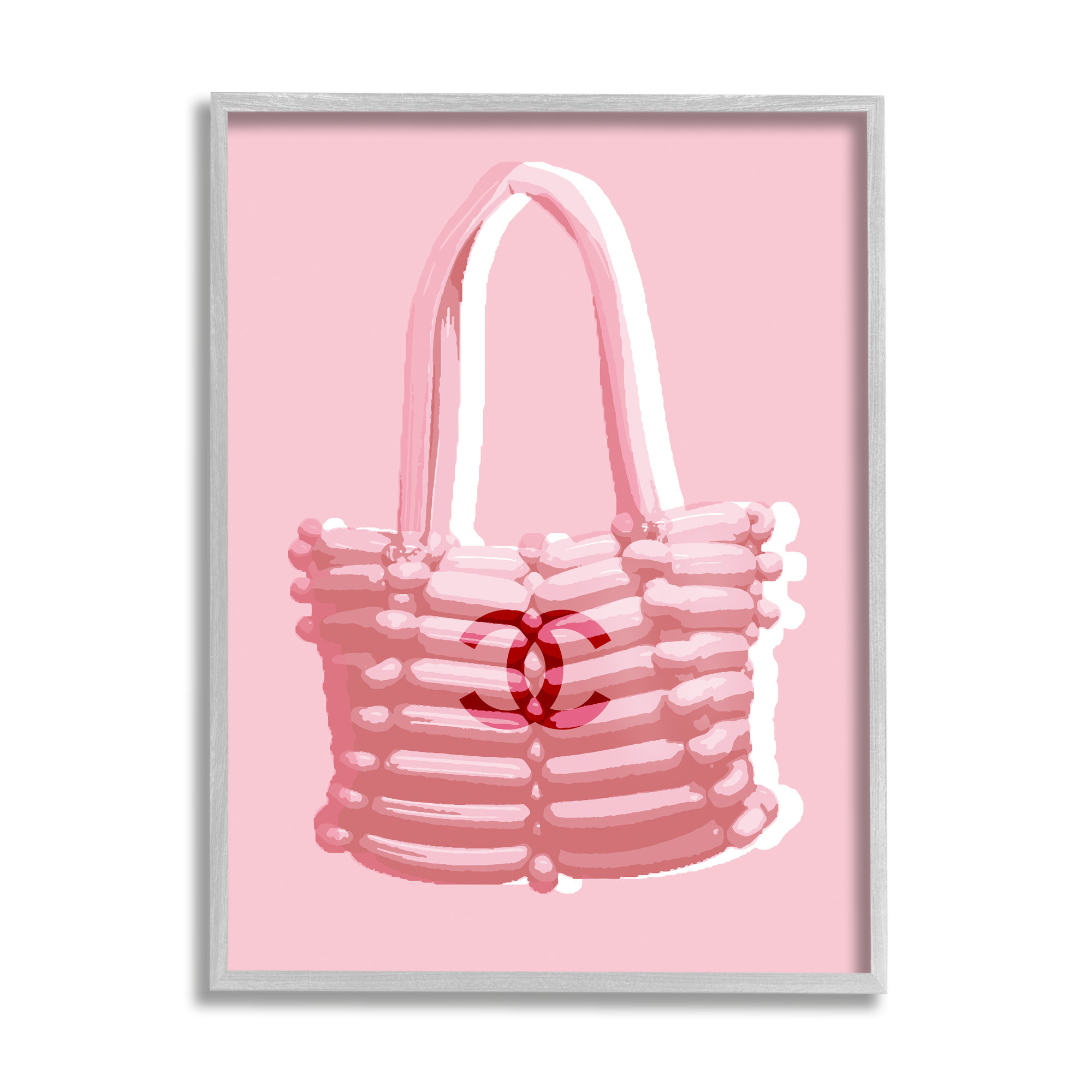 Stupell Industries Pink Balloon Purse by Daphne Polselli | Wayfair