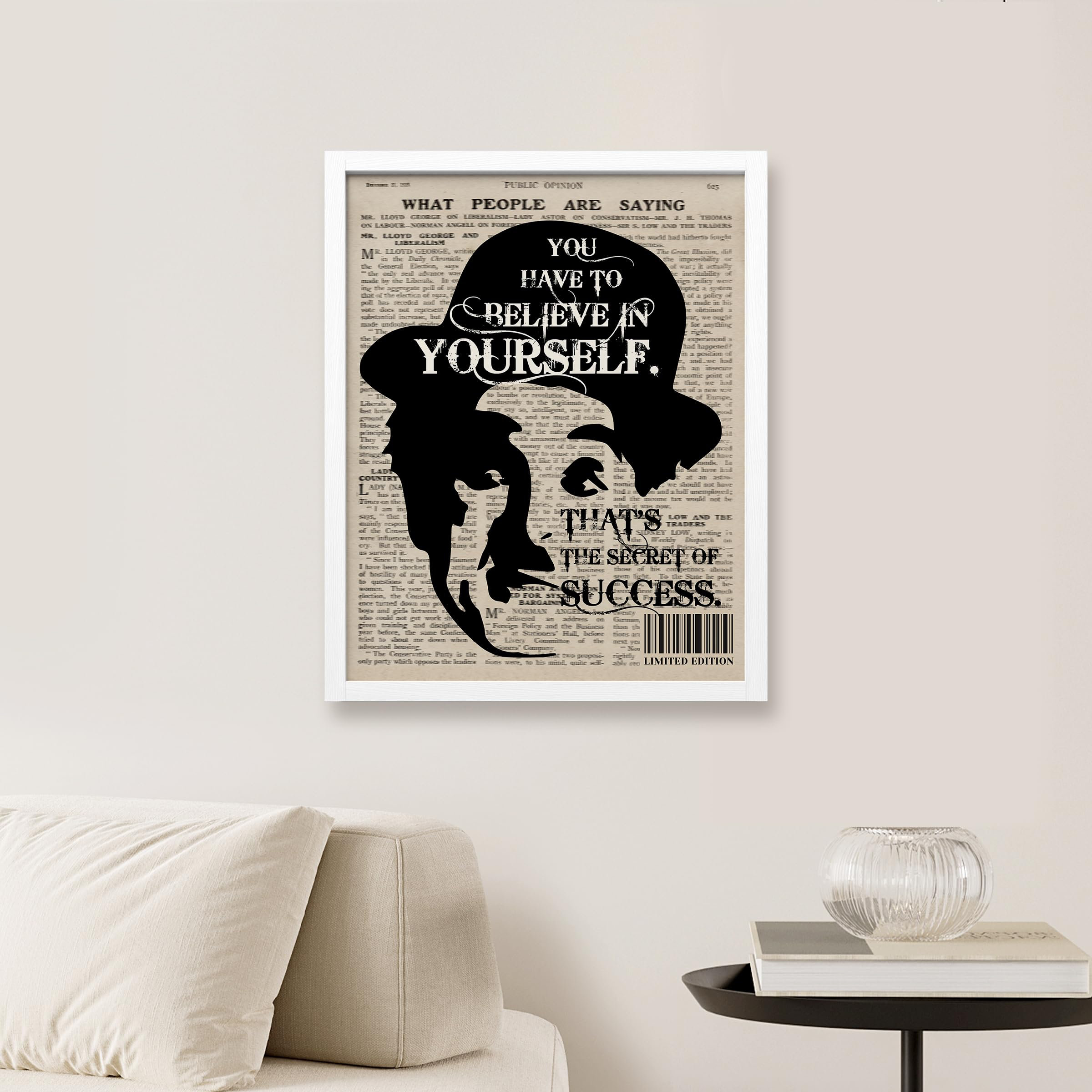 SIGNLEADER " PosterYou Have To Believe In Yourself Girl's Bedroom ...