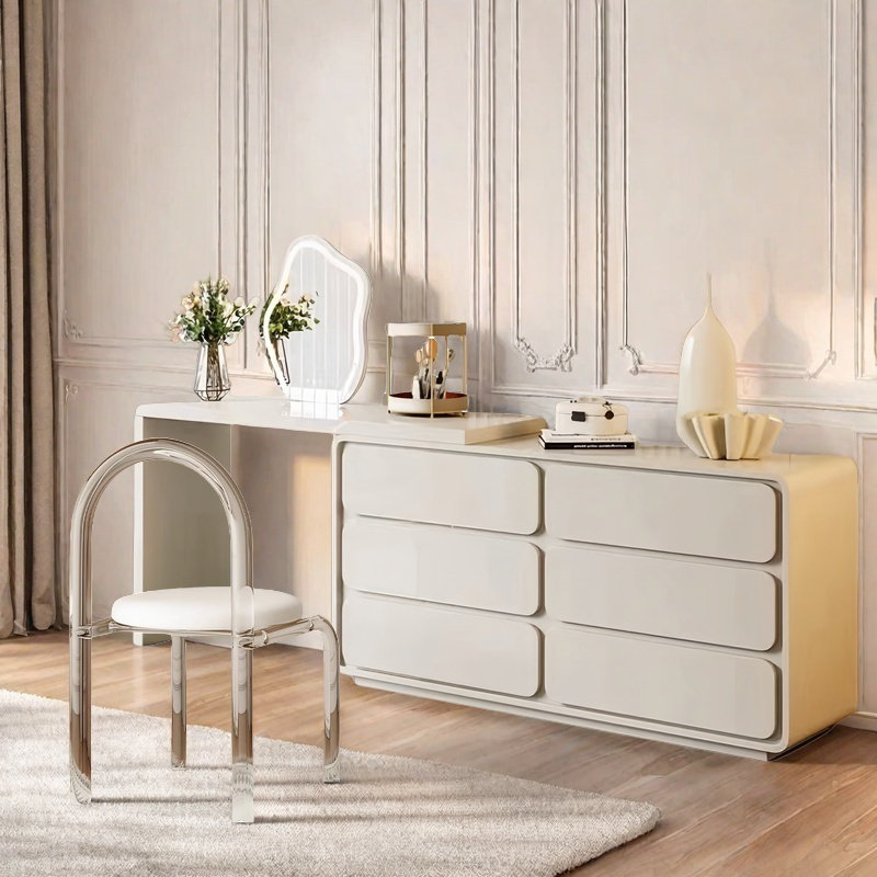 Orren Ellis Simple And Practical Solid Colour Dressing Table - Wayfair ...