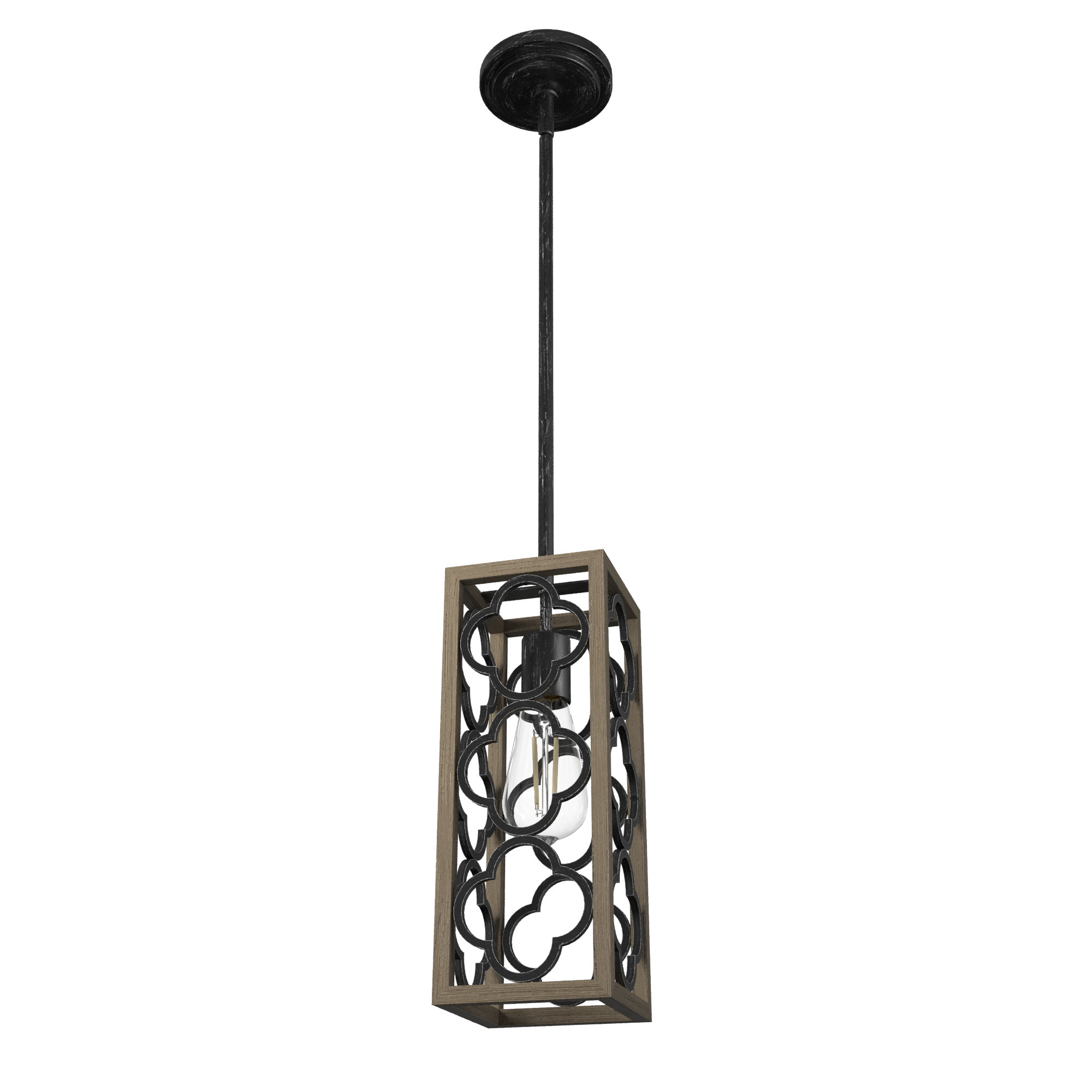 Hunter Fan Gablecrest 1 - Light Single Rectangle Pendant | Wayfair