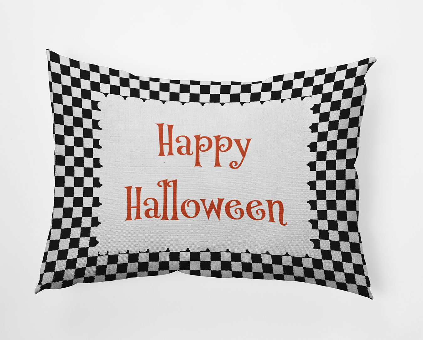 e by design Checkered Reversible Throw Pillow | Wayfair