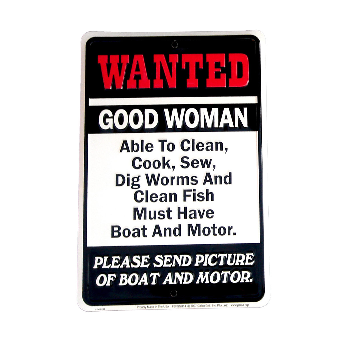 Treasure Gurus Wanted Good Woman Tin Sign Metal Bar Wall Plaque | Wayfair