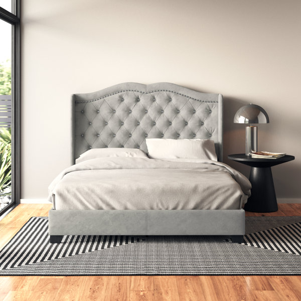 Willa Arlo Interiors Tess Upholstered Wingback Bed & Reviews | Wayfair