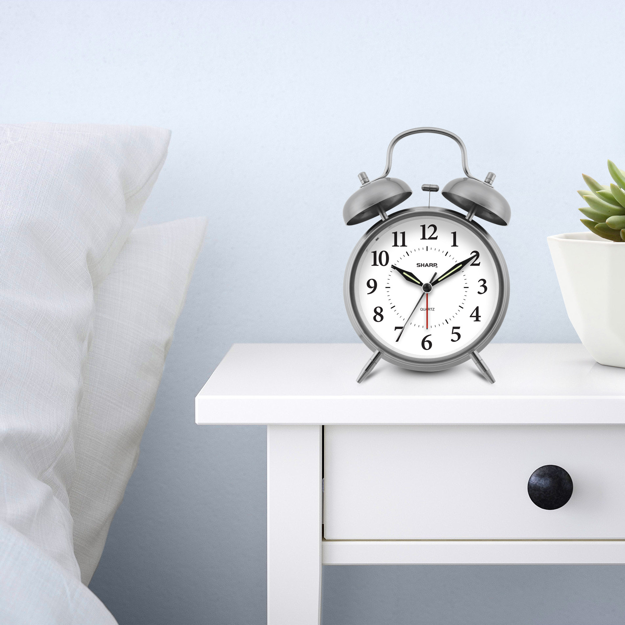 Charlton Home® Sharp Modern & Contemporary Analog Metal Quartz Movement ...