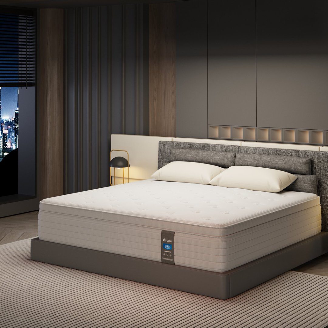 Alwyn Home 12 Inch Hybrid Mattress in a Box Memory Foam Euro Top Pocket ...