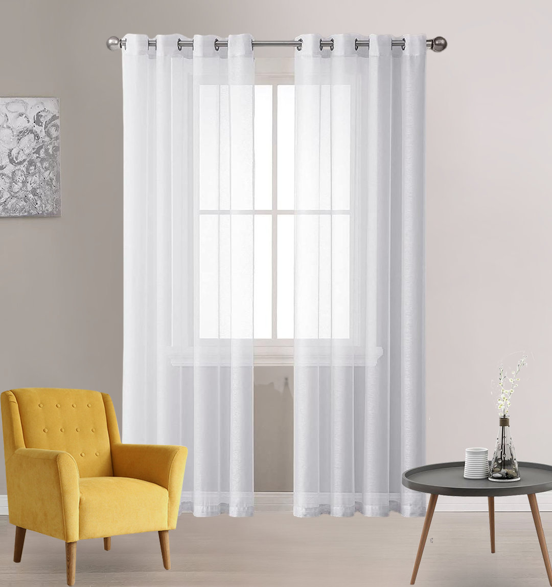 Gracie Oaks Meibers Polyester Curtain | Wayfair