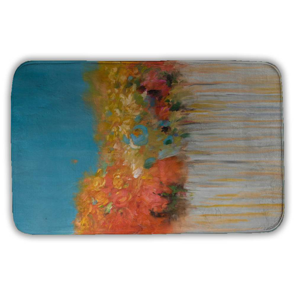 East Urban Home Fanel Microfiber Bath Mat with Non-Slip Backing | Wayfair