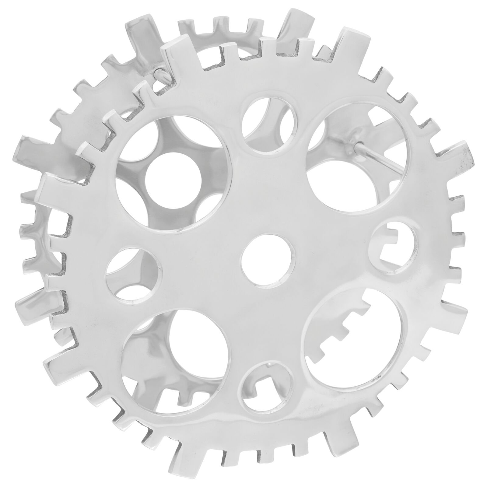 Ivy Bronx Wine Rack Silver 15.4X5.5X15.4 Inches Aluminum | Wayfair