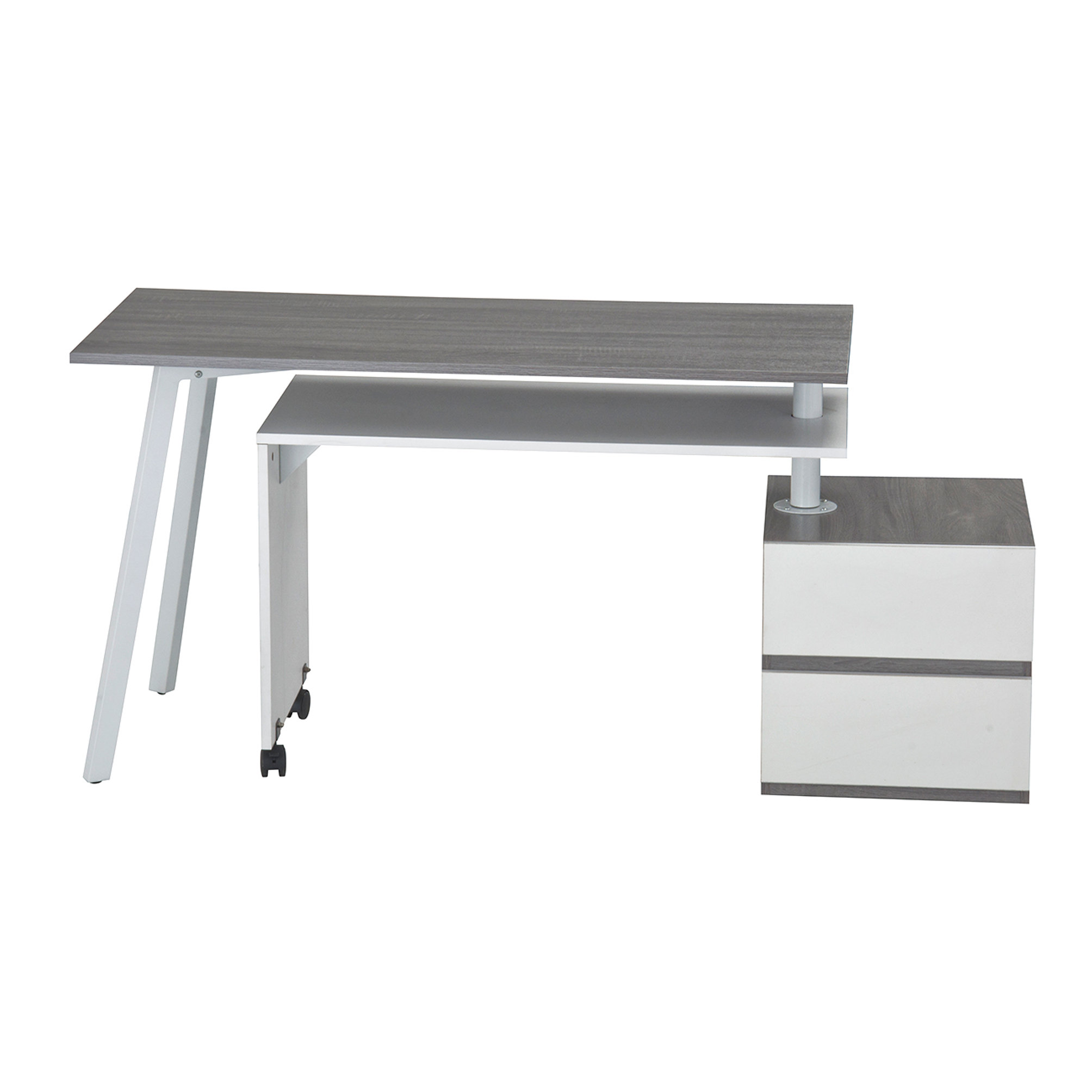 George Oliver Rotating Multi-Positional Modern Desk | Wayfair