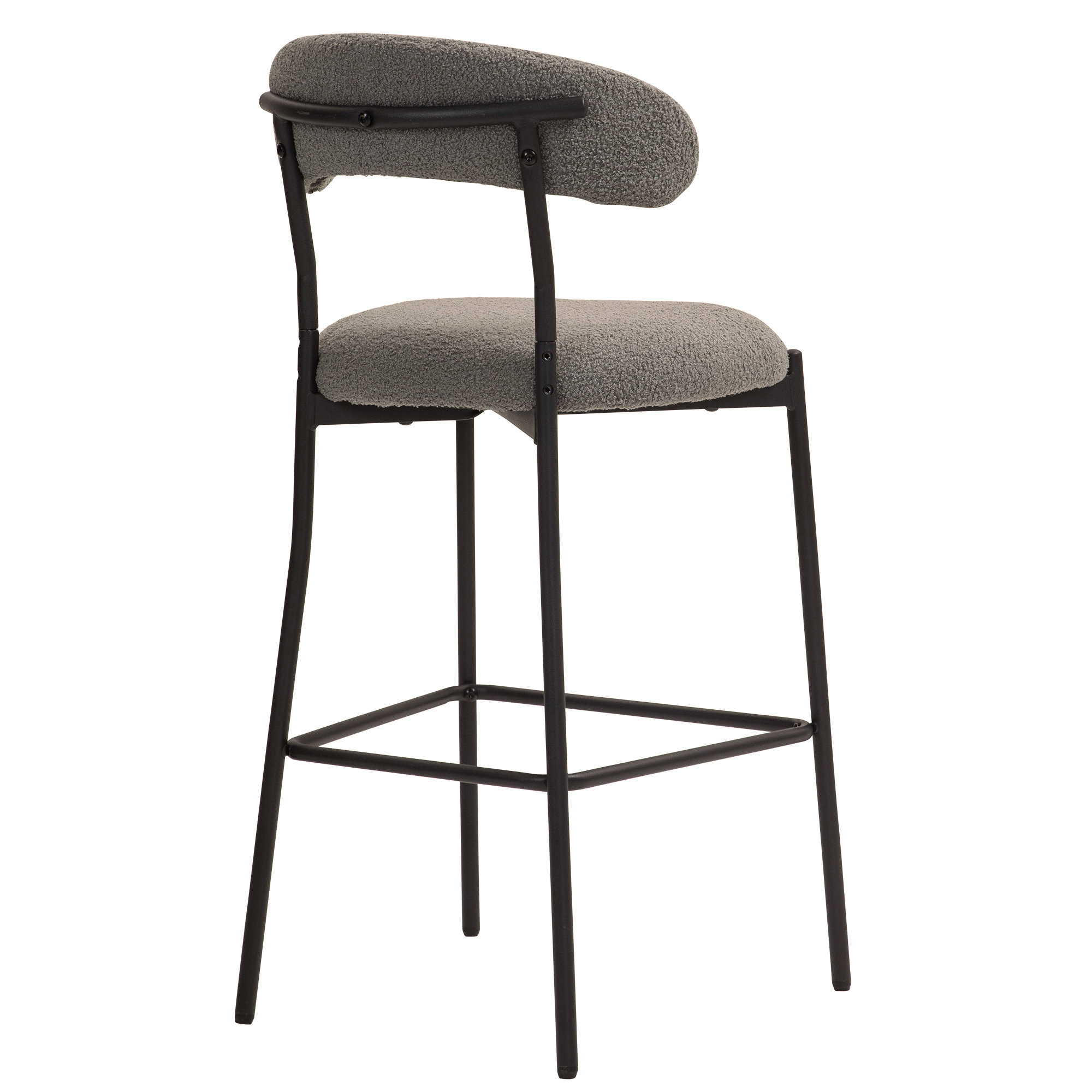 Latitude Run® 26'' Counter height bar stools Teddy fabric cover kitchen ...