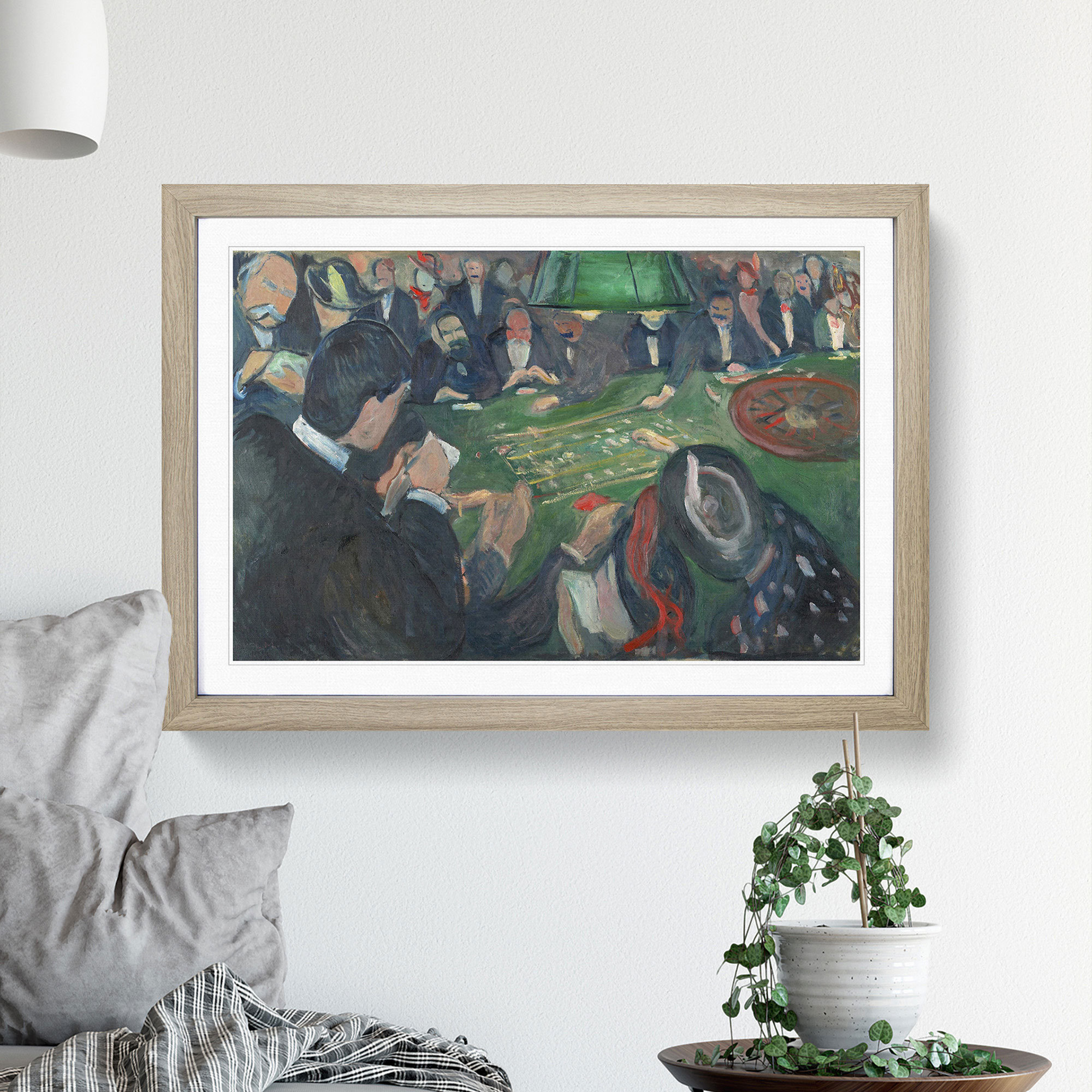East Urban Home At the Roulette Table by Edvard Munch - Picture Frame ...