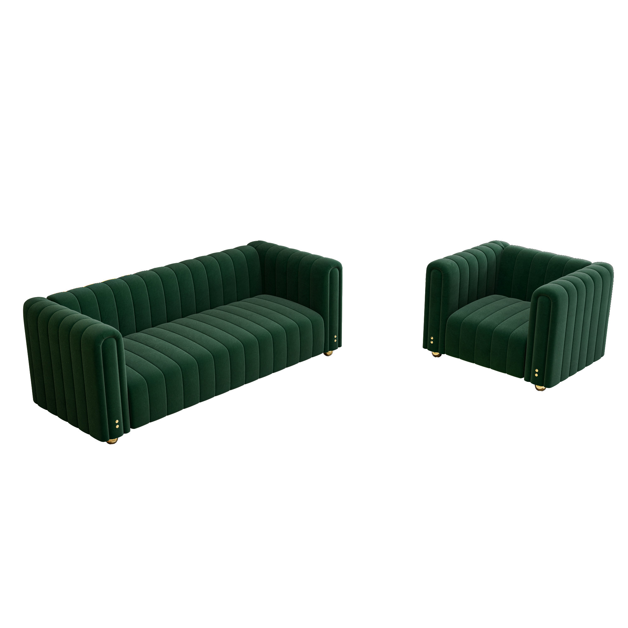 Mercer41 Karin Glam Sofa Set - Wayfair Canada