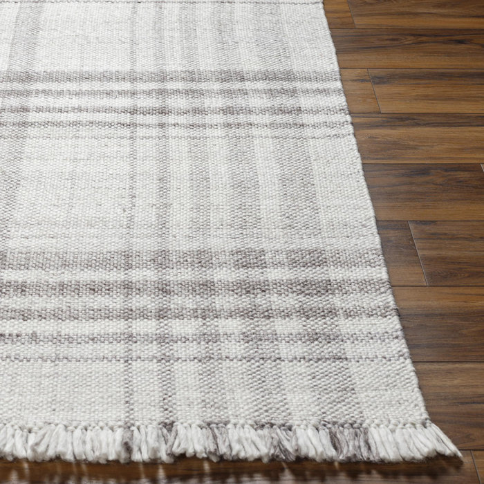 Birch Lane™ Flurie Recycled P.E.T Dark Gray Flatweave Area Rug | Wayfair