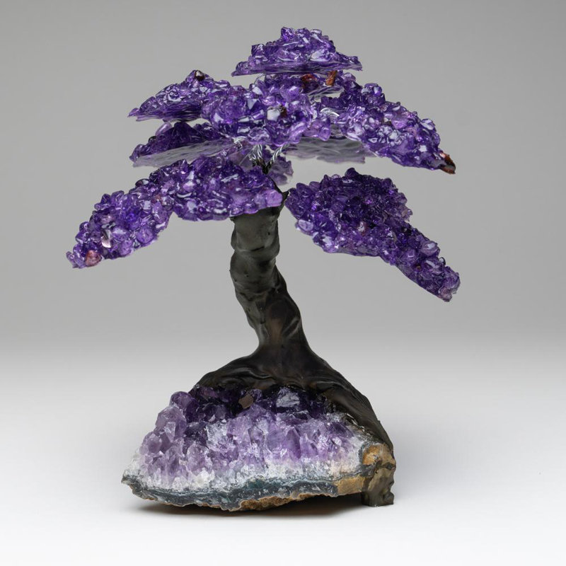 Astro Gallery of Gems Large Amethyst Clustered Gemstone Tree on ...