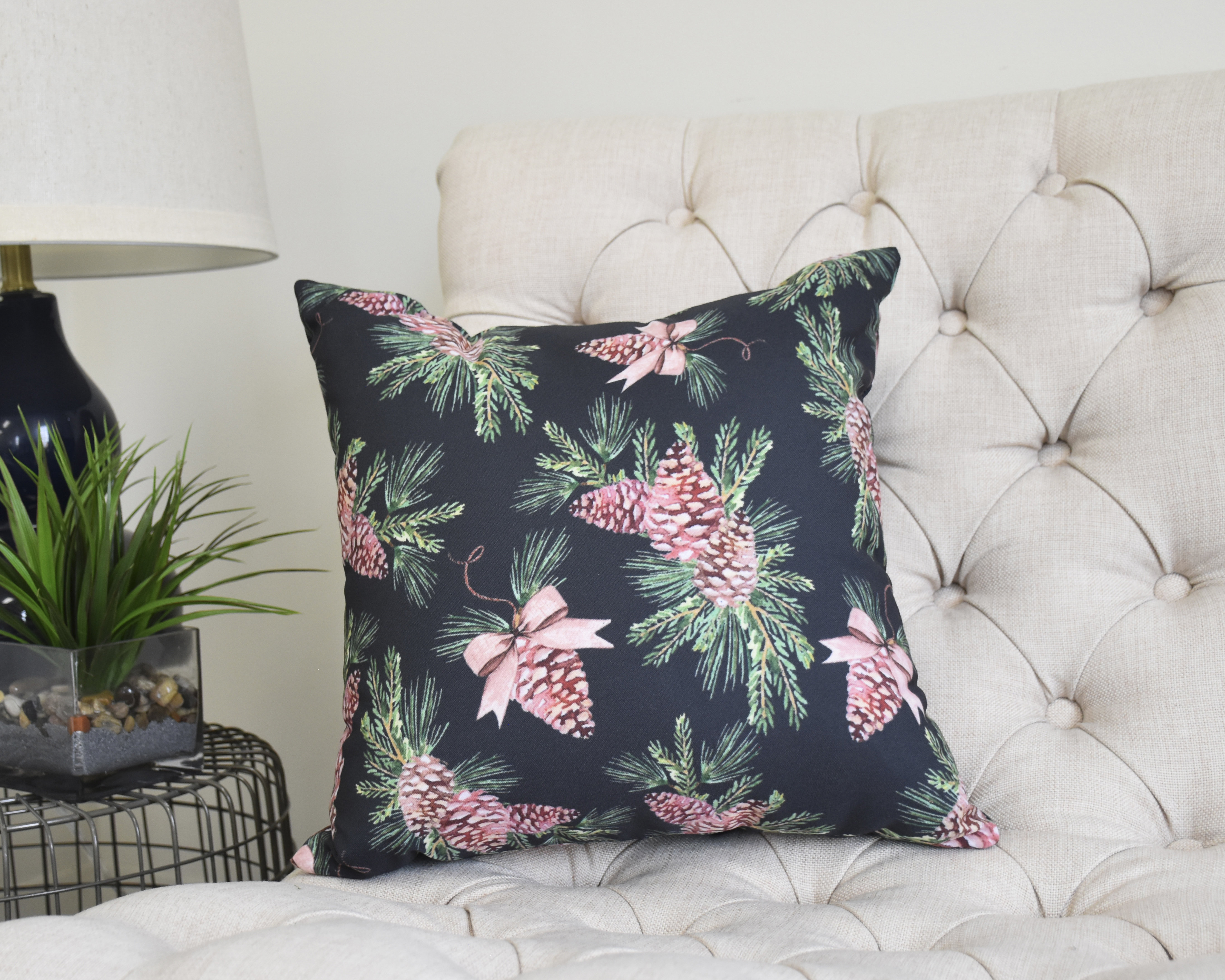 e by design Winter Resort Greenery Pillow Cover & Insert | Wayfair