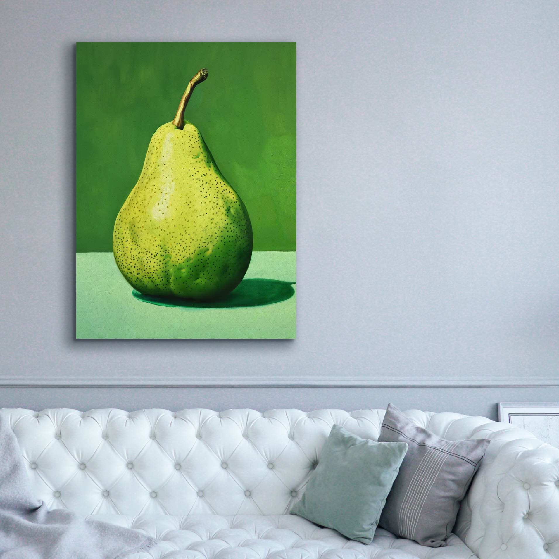 Epic Graffiti 'Green Pear' by Andreas Magnusson Canvas Wall Art | Wayfair