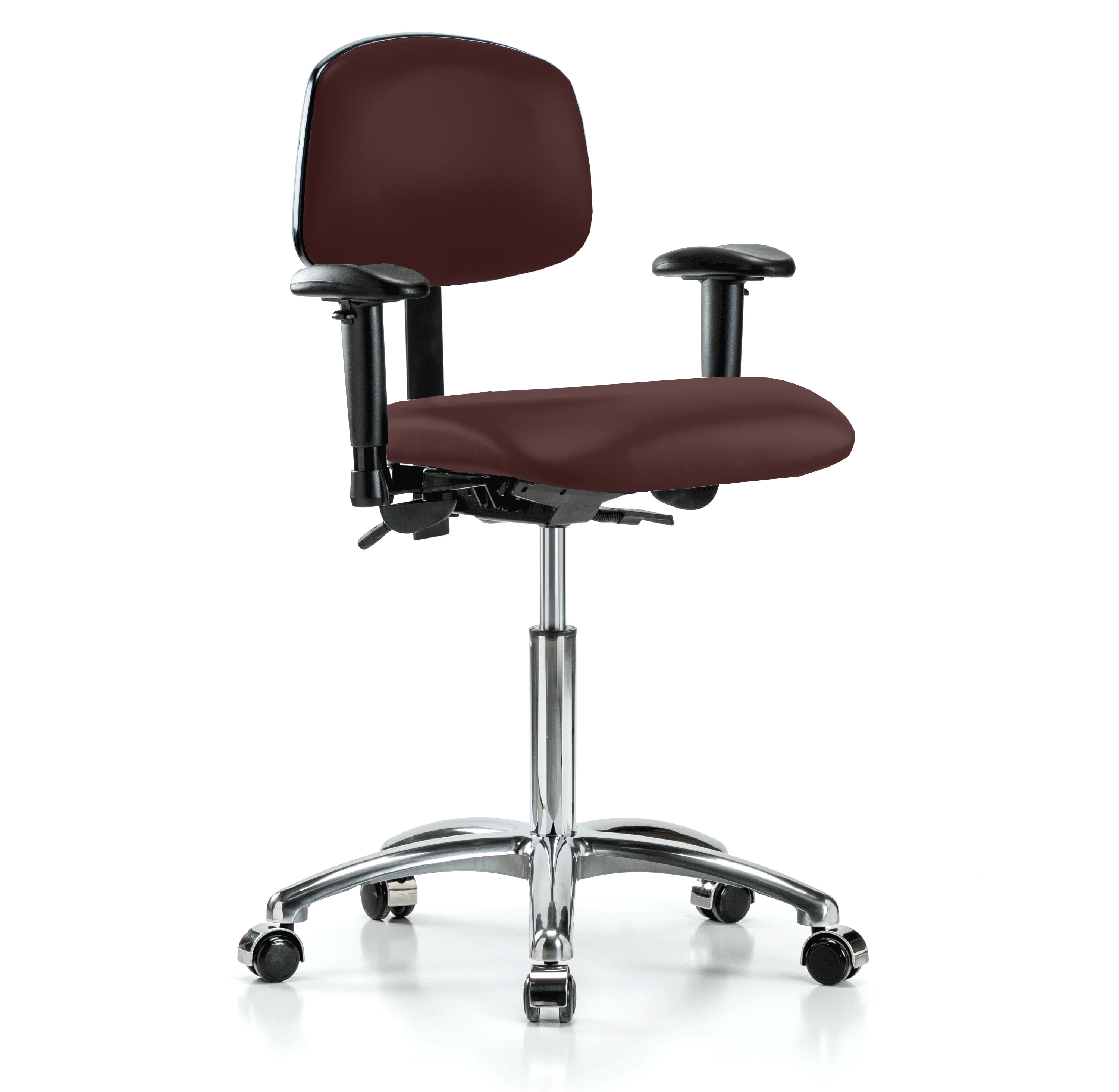 Perch Chairs & Stools PERCH Chrome Multi-Task Office Chair with ...