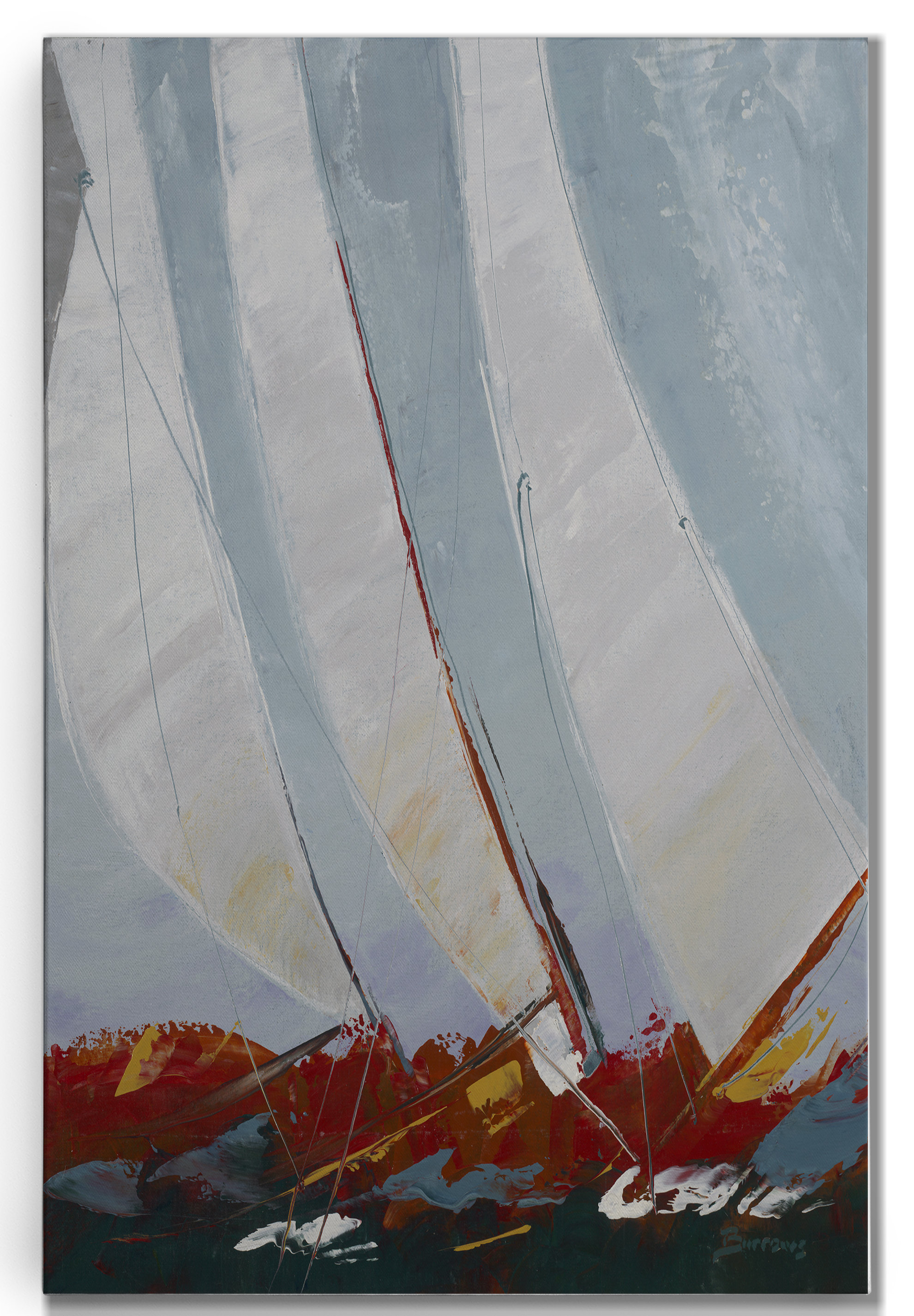 Breakwater Bay 'Racing the Wind' Painting on Wrapped Canvas - Wayfair ...