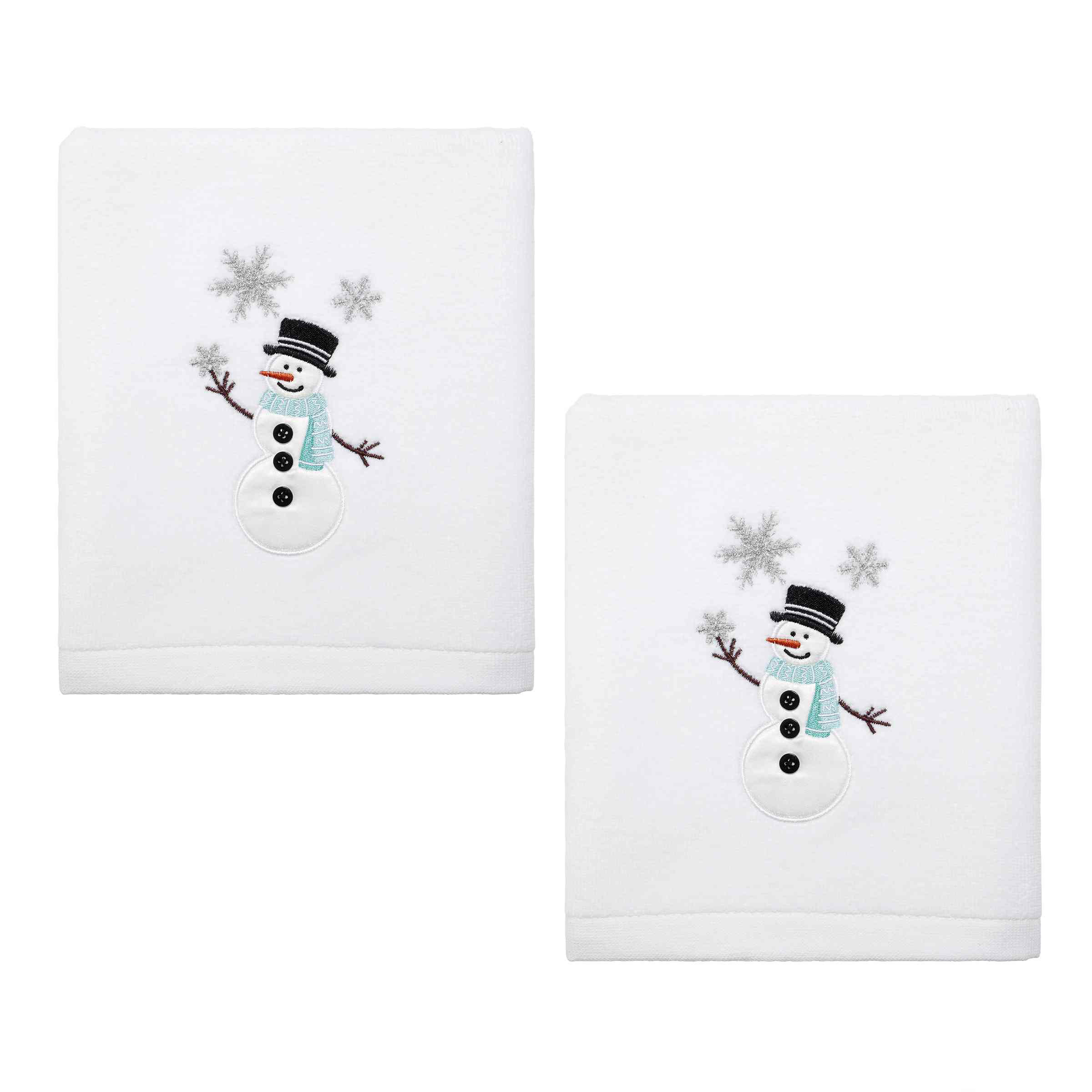 The Holiday Aisle® Snowman 2-Pack Hand Towel Set & Reviews | Wayfair