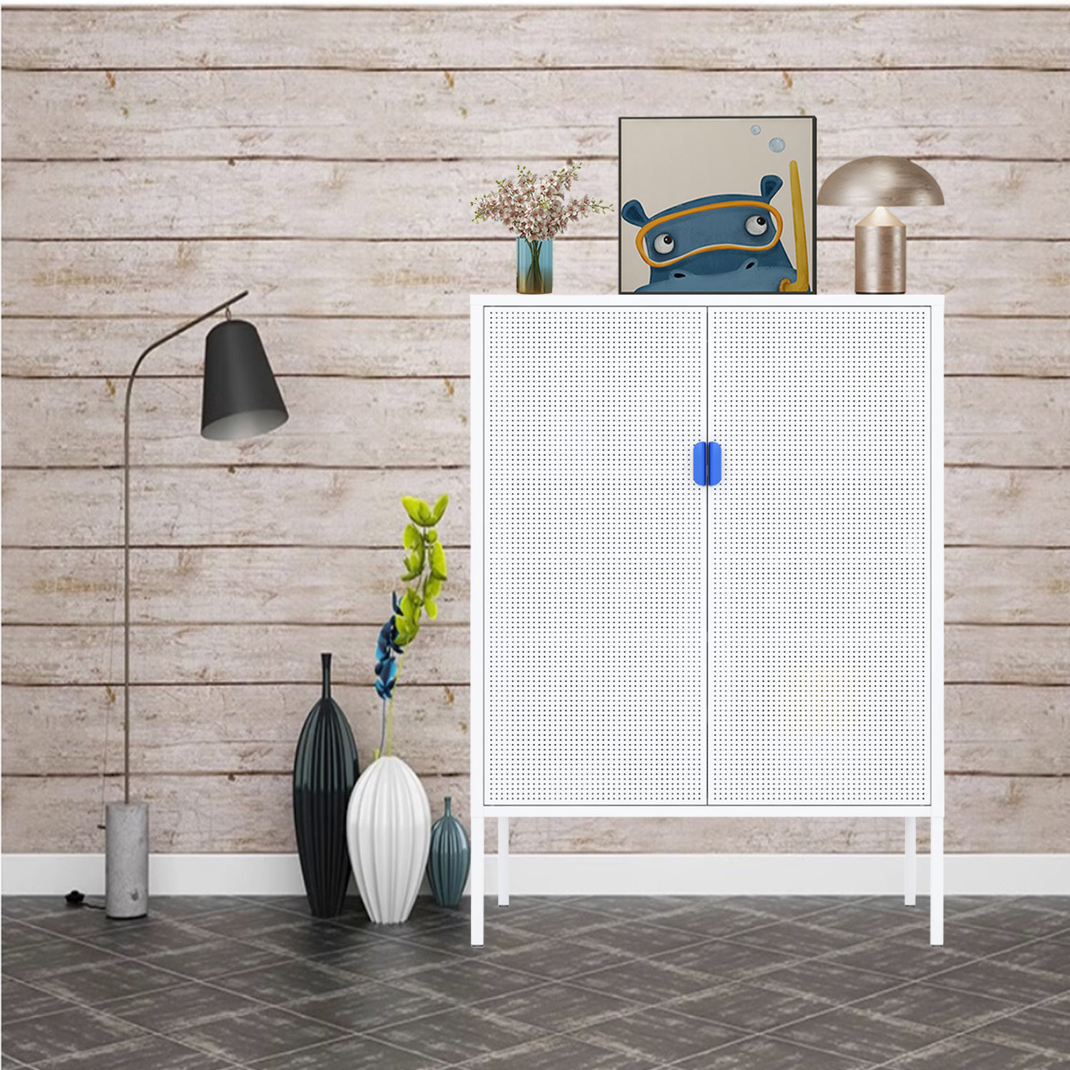 Latitude Run® Laderion Metal Accent Cabinet | Wayfair