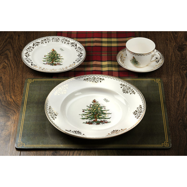 Spode Christmas Tree Gold 4-Pc Place Setting & Reviews | Perigold